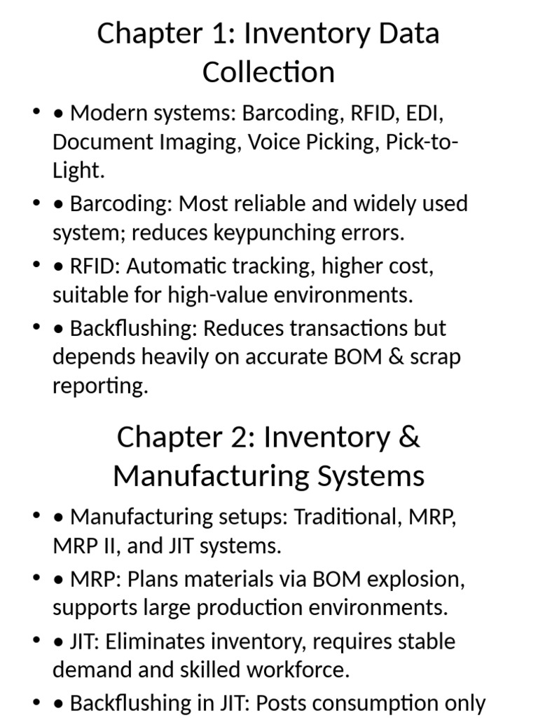 Inventory Accounting Detailed Summary | PDF | Inventory | Business