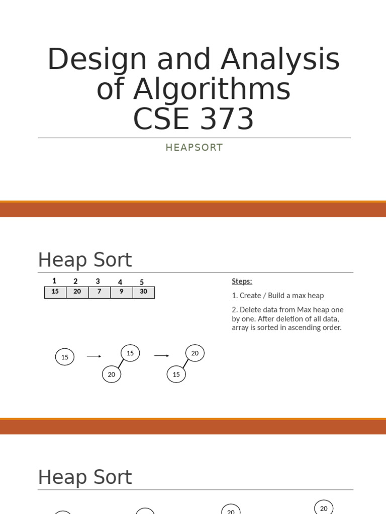 Lecture 8 Heapify | PDF | Algorithms And Data Structures | Algorithms