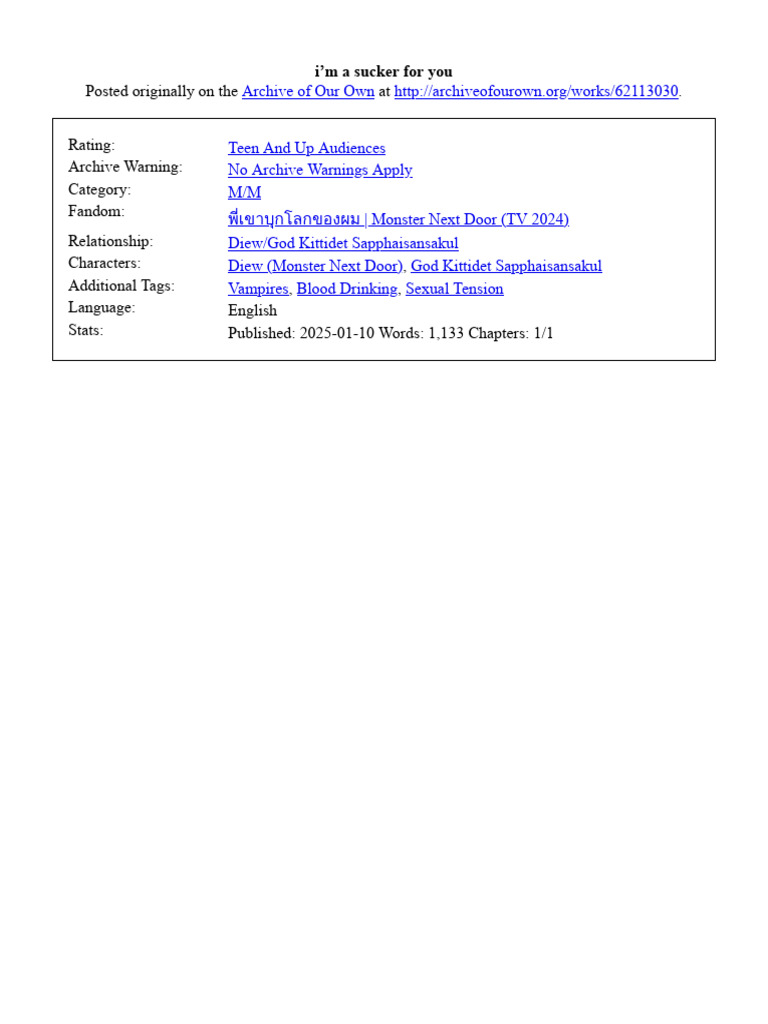 im_a_sucker_for_you | PDF
