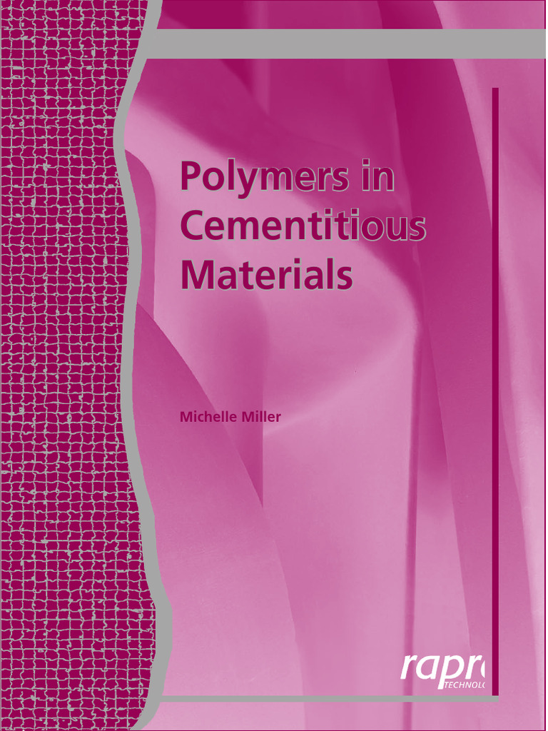 epdf.tips_polymers-in-cementitious-materials$$$@@ | PDF | Cement | Concrete