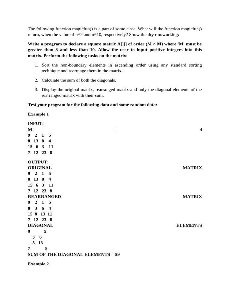 Recursion | PDF | Matrix (Mathematics) | Function (Mathematics)