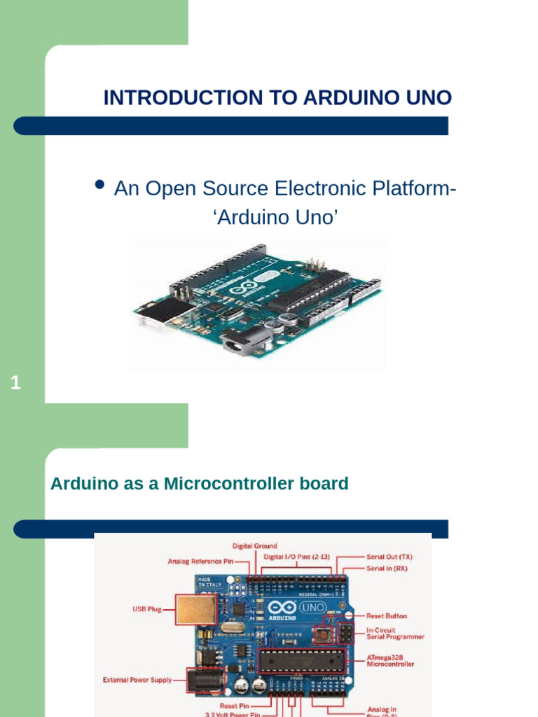Intro to Arduino Uno & MC AT328P_1_Short | PDF | Arduino | Microcontroller