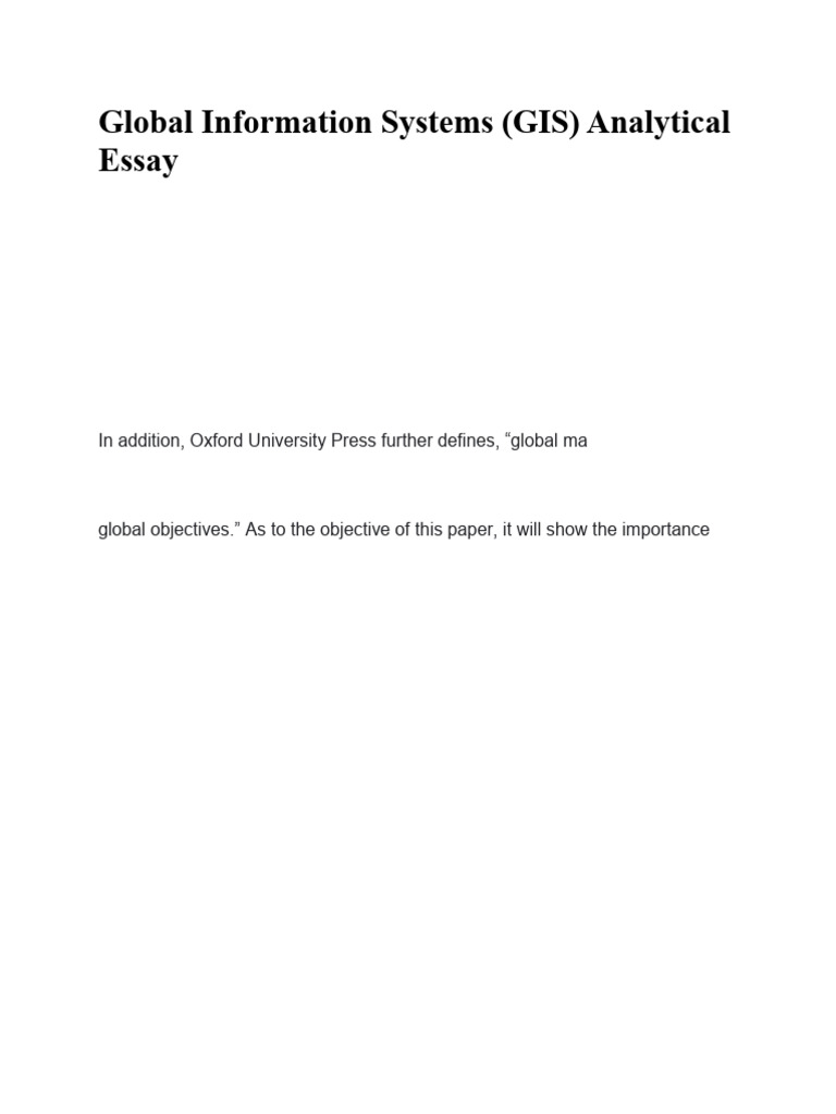 Global Information Systems | PDF | Tourism | Geographic Information System