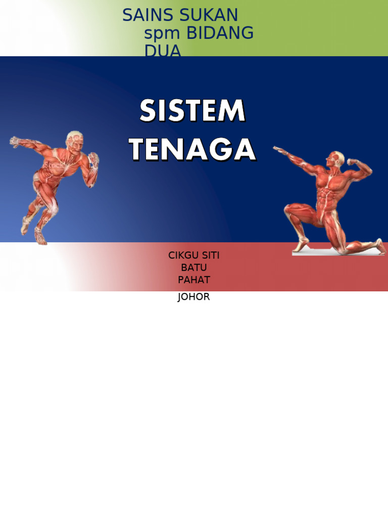 Sistem Tenaga dalam Sains Sukan | PDF