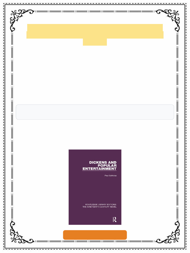 Dickens and Popular Entertainment Paul Schlicke ebook special digital ...