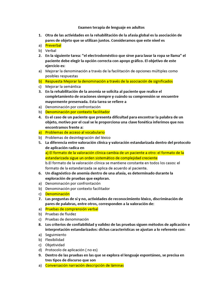 Prueba Ivonee | PDF | Palabra | Afasia