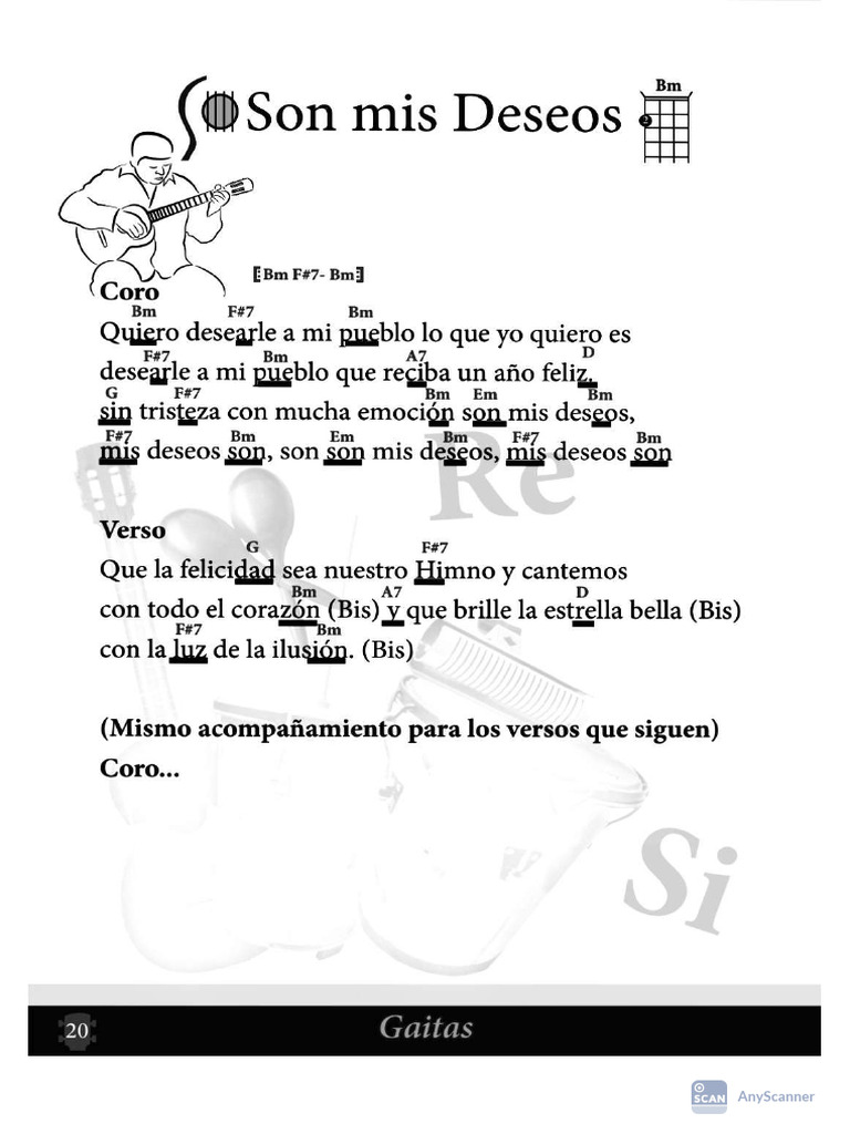 Letra de Son Mis Deseos | PDF