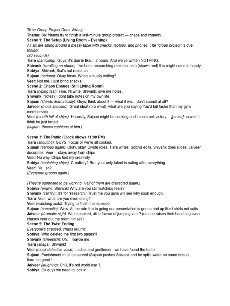 English Project Script | PDF
