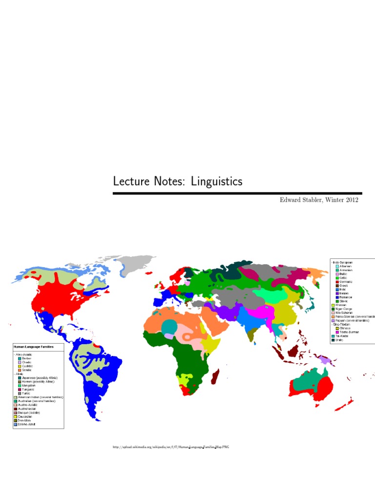 Introduction to Linguistics Notes | PDF | Part Of Speech | Morphology ...