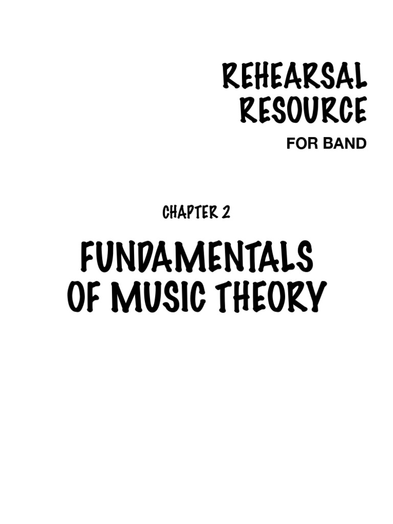 Rehearsal Resource For Band Fundamentals of Music Theory | PDF ...