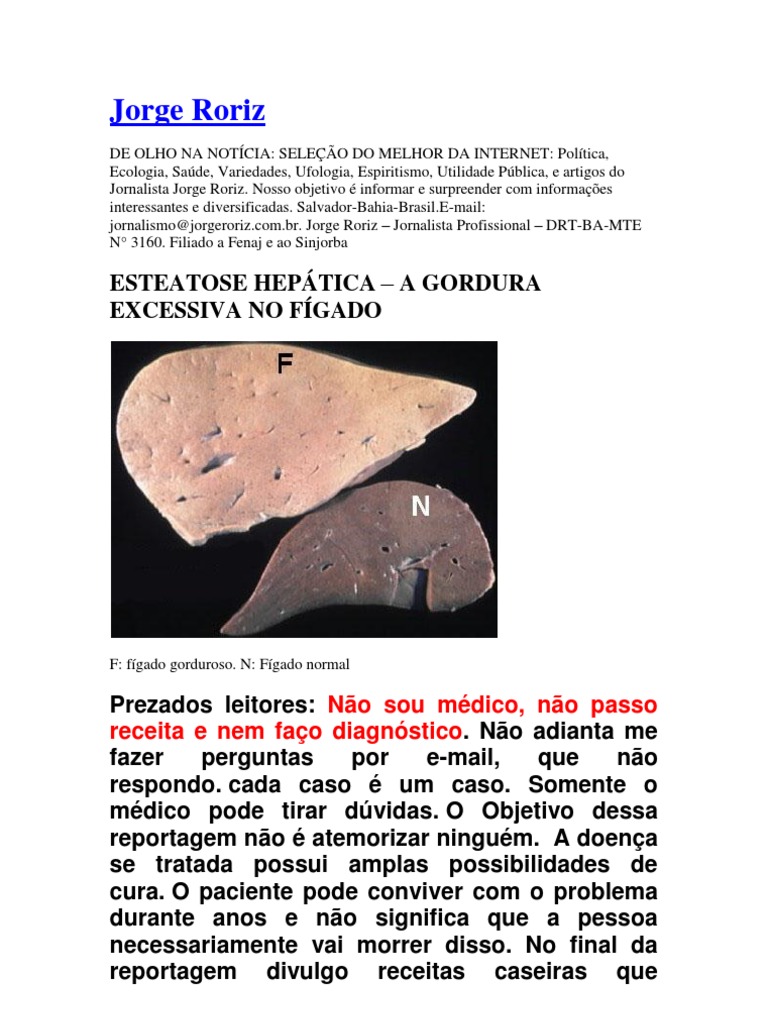 Esteatose Hepatica | Hepatite | Fígado