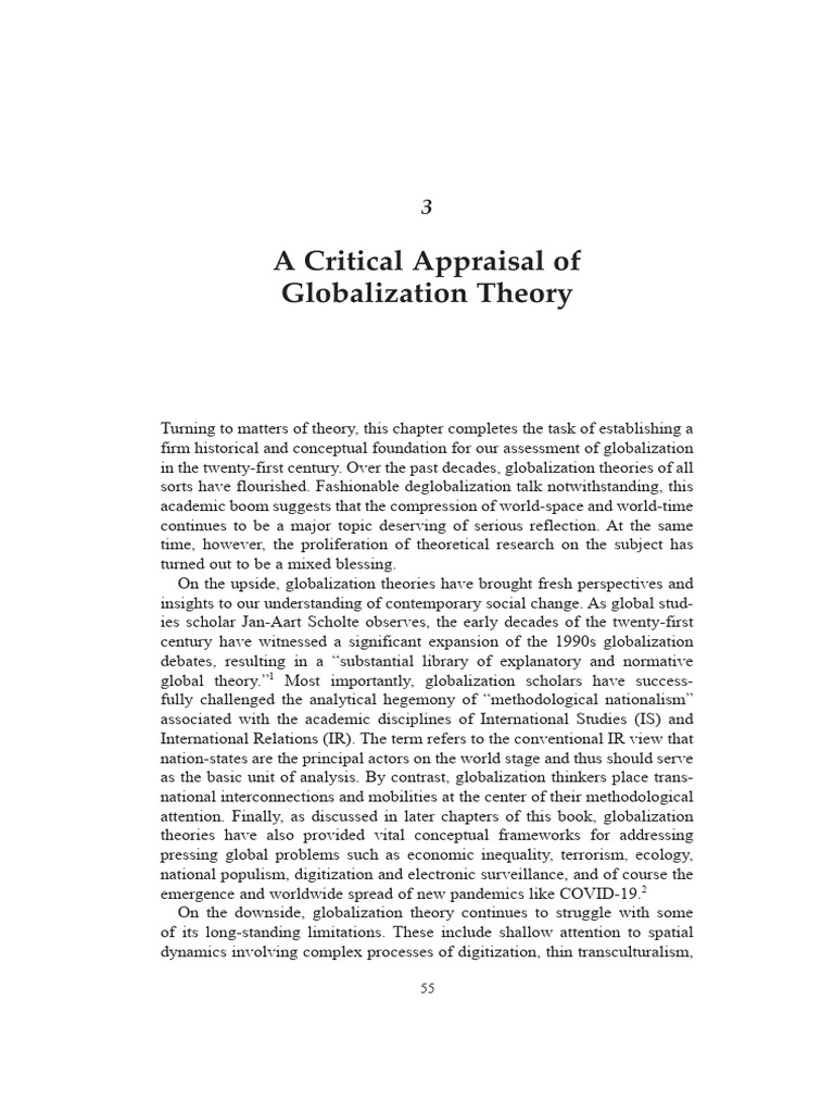 Critical Review of Globalization Theory | PDF | Theory | Globalization