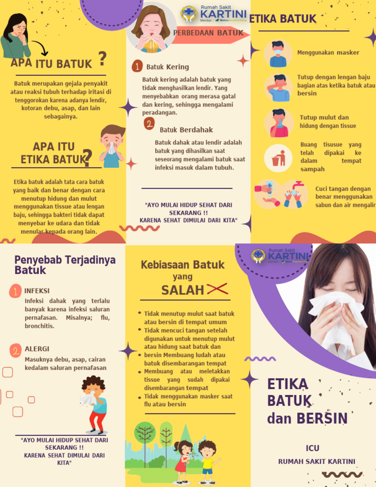 Leaflet Etika Batuk ICU | PDF