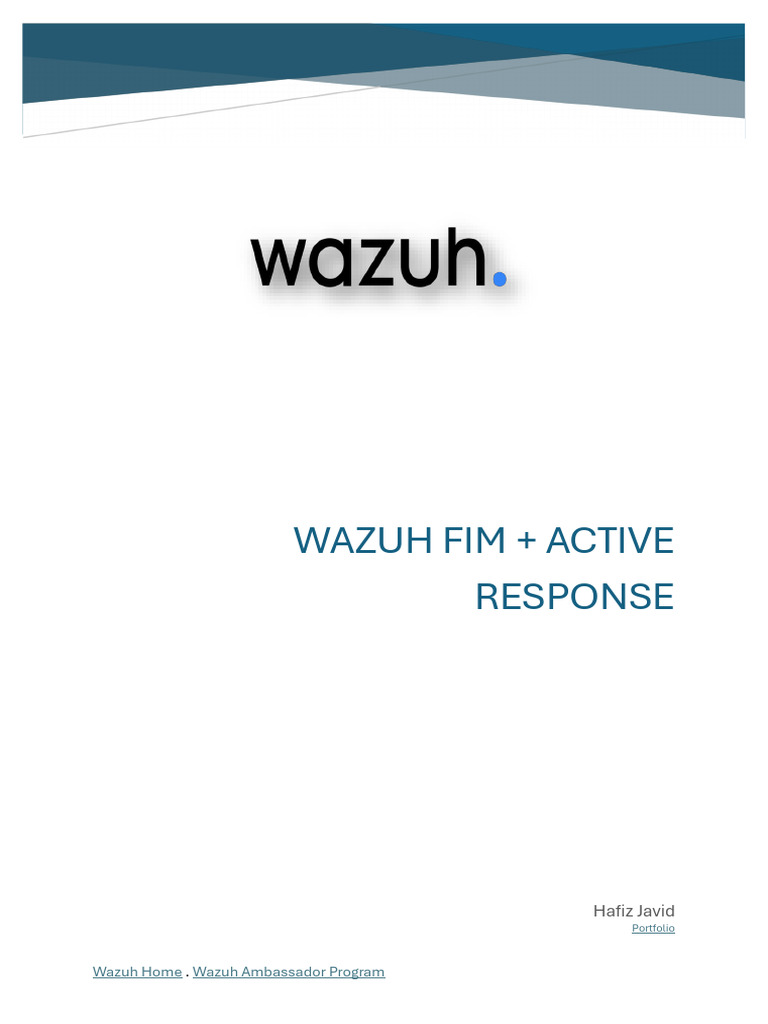 FIM With Active Response 1764596714 | PDF | Malware | Antivirus Software