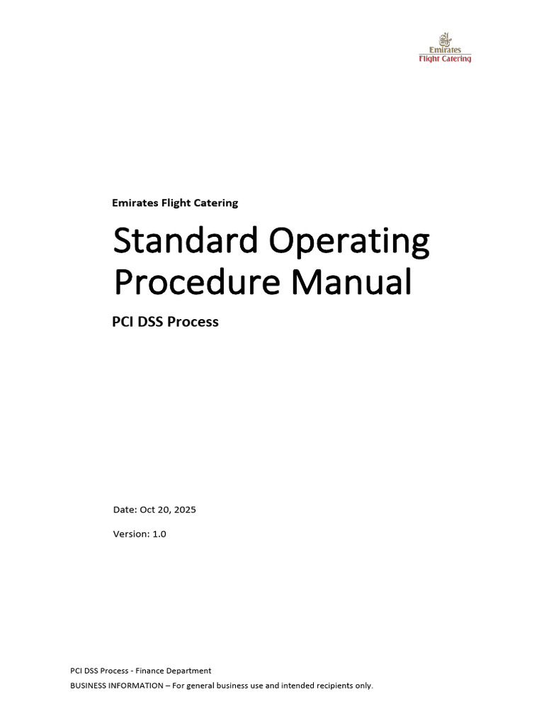 PCI DSS Process for Finance Department | PDF | Point Of Sale | Computer ...