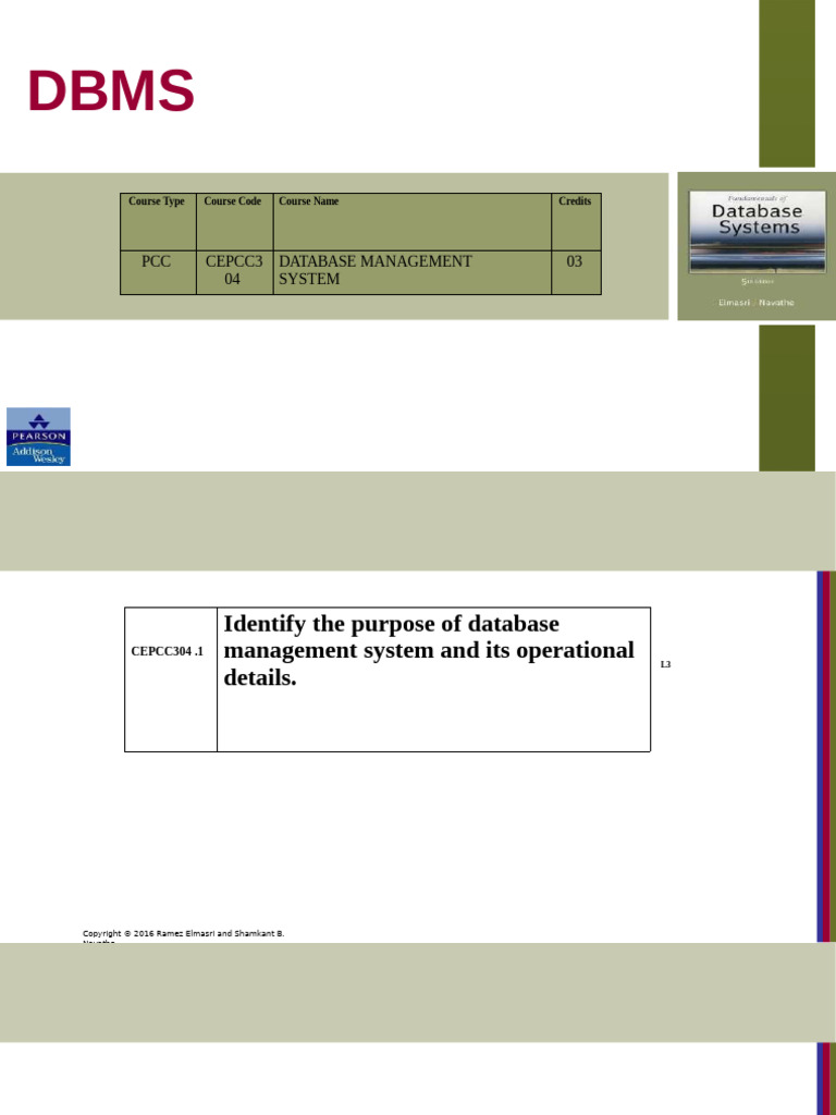 DBMS Module-1 | PDF | Databases | Data Model