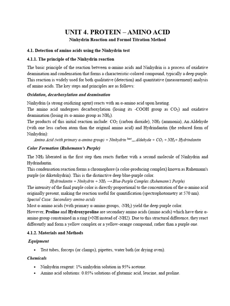 UNIT 4 | PDF | Acid | Chemistry