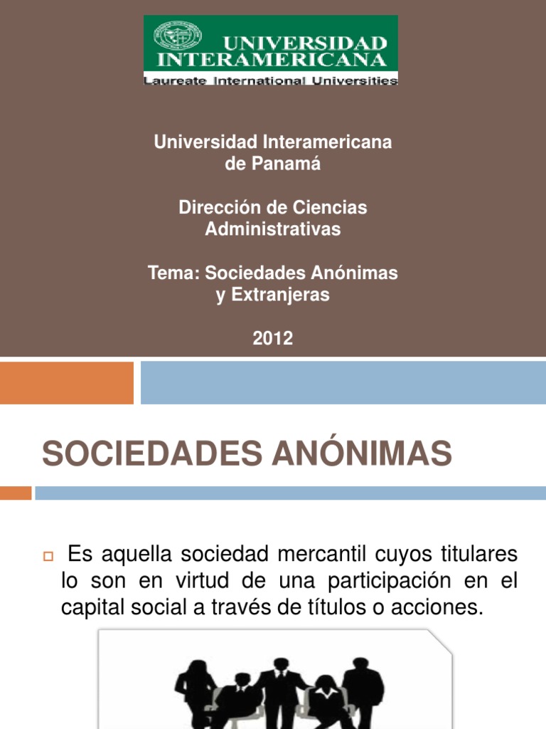 LAS SOCIEDADES ANÓNIMAS EXTRANJERAS | Gobierno | Política