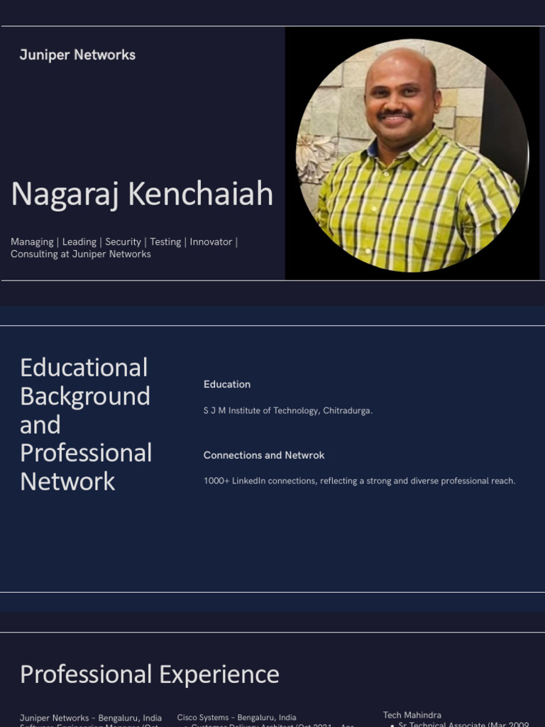 Presentation - Nagaraj Kenchaiah (1) | PDF | Networks | Computer Networking