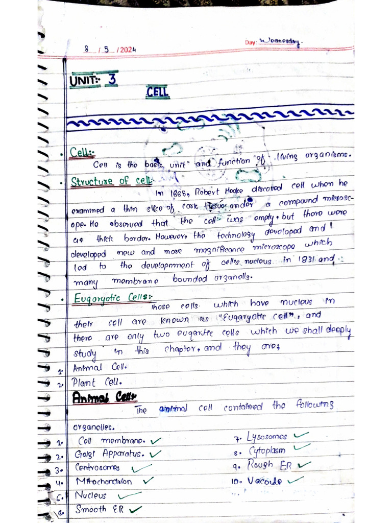 Biology Chapter 3 Notes | PDF