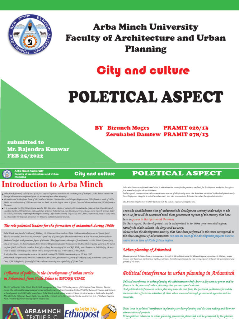 City and Culture Poletical Aspect | PDF