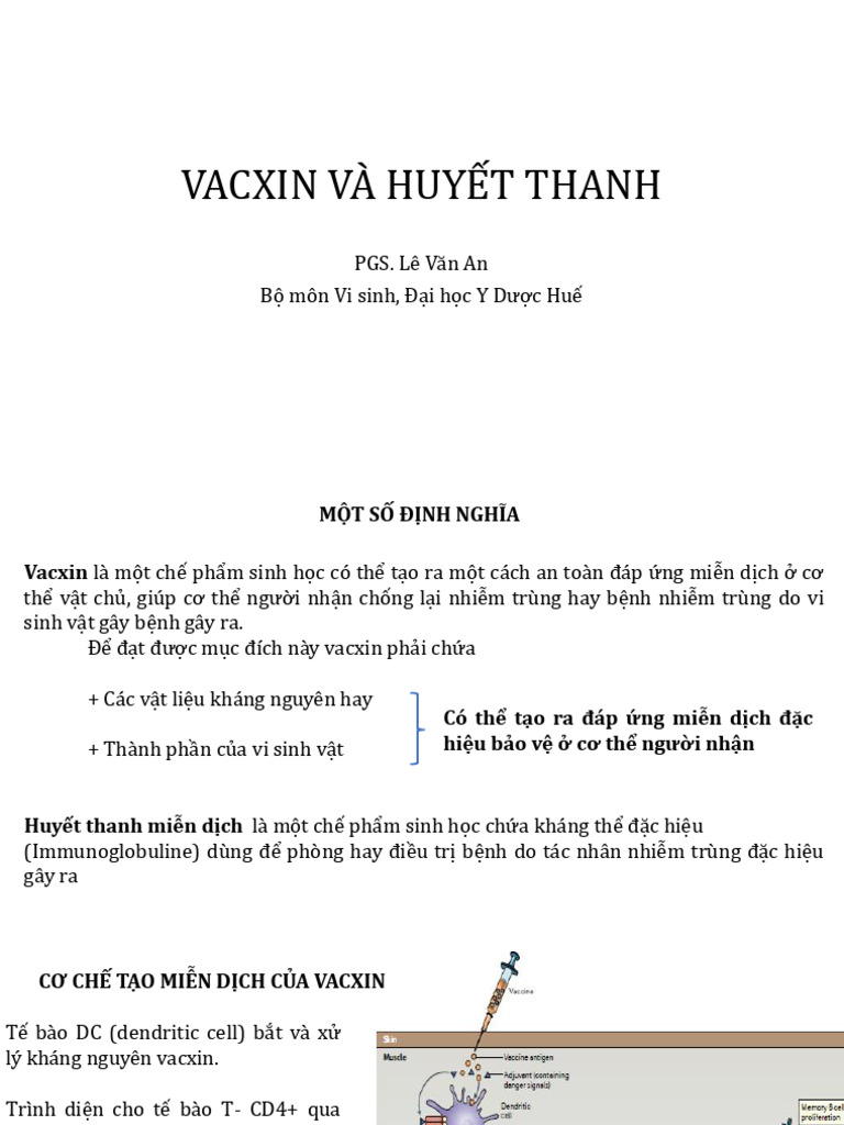 Vacxin Và Huyết Thanh | PDF