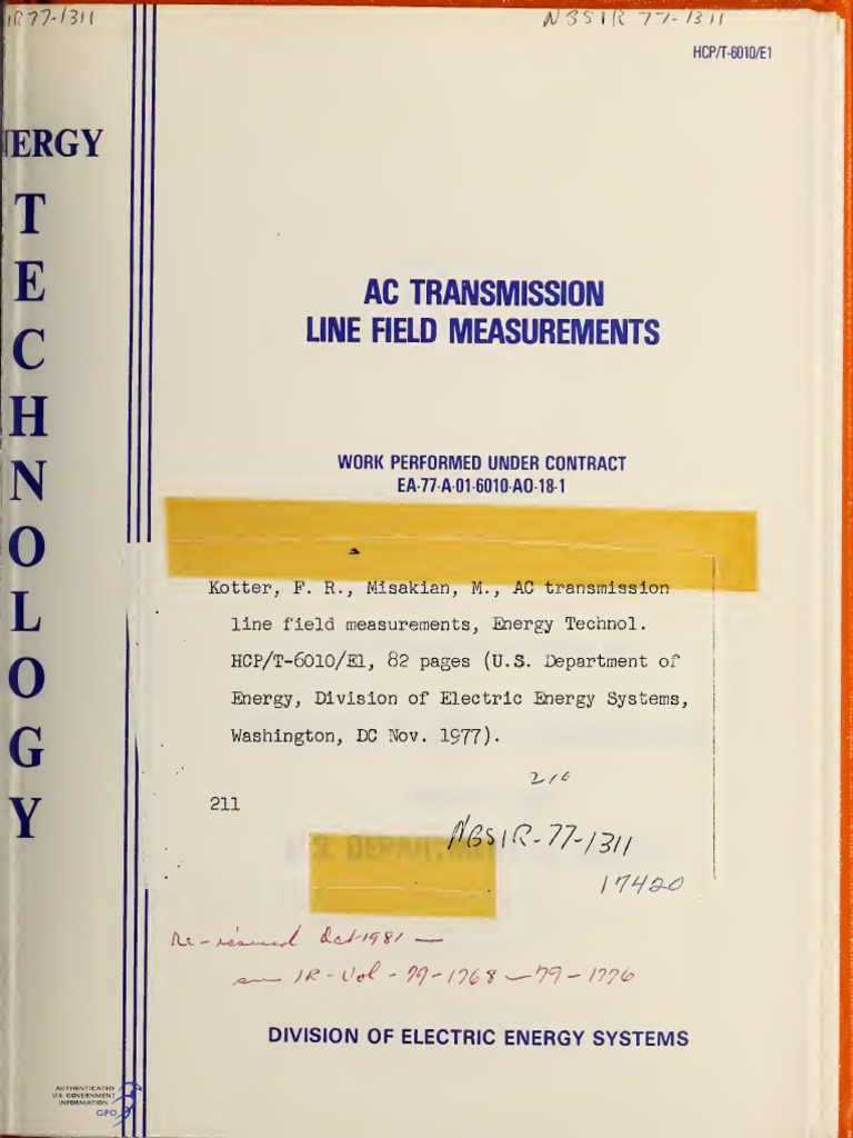 EF Testing Meter Calibration 1977 GOVPUB-C13 | PDF | Amplitude | Phase ...