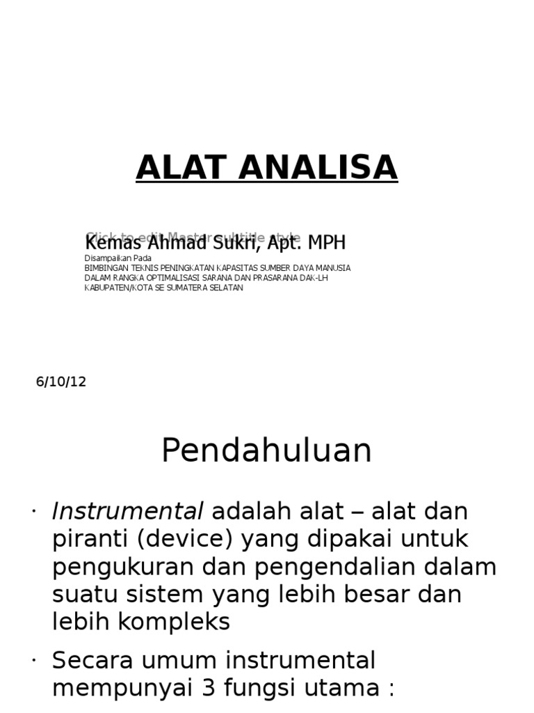 Pengenalan Alat AAS