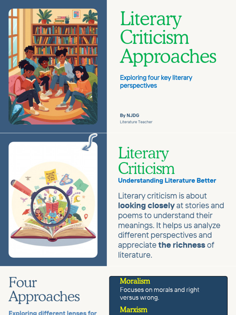Presentation Literary Criticism Approaches | PDF | Narrative | Feminism