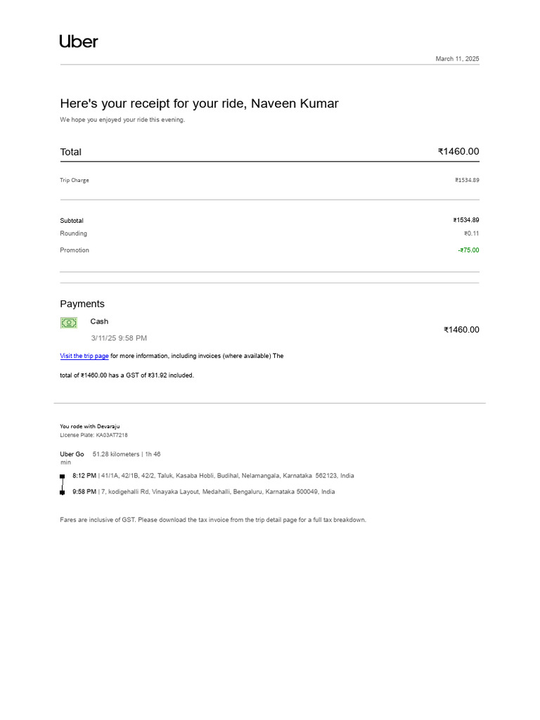 Cab Bill Yesterday (AutoRecovered) | PDF