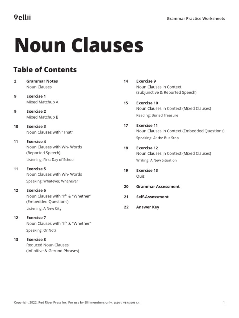 88 Noun-Clauses USA | PDF | Clause | Verb