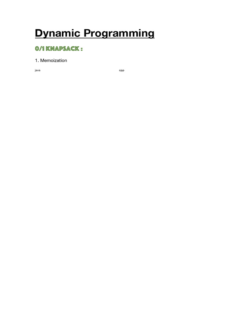 Dynamic Programming | PDF | Dynamic Programming | Mathematical Logic