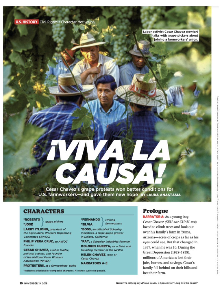 Viva La Causa Grape Strike Readers Theater | PDF