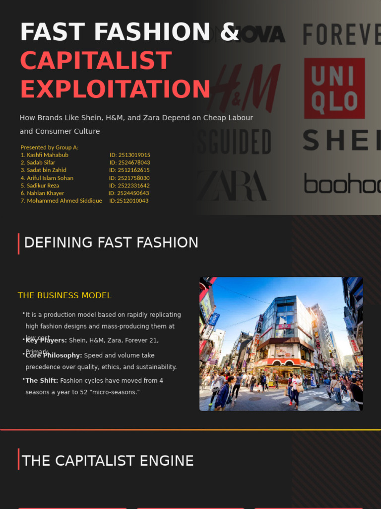 Fast Fashion's Exploitation of Labor | PDF | Clothing Industry | Economies