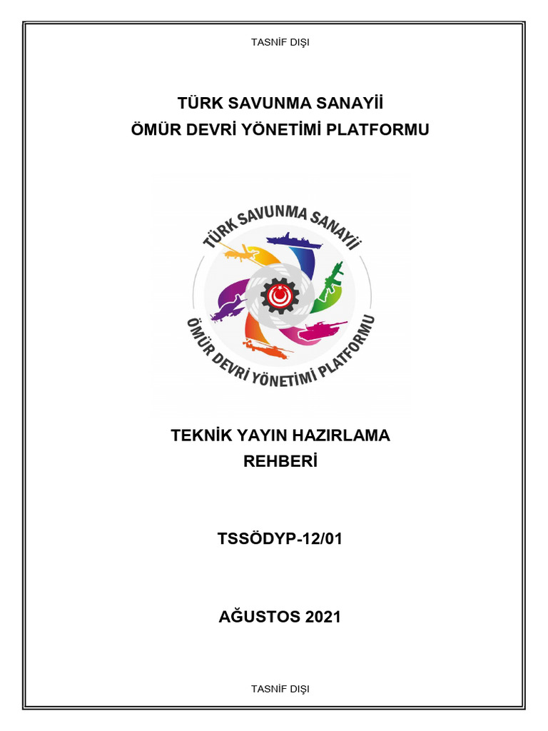 Türk Savunma Sanayi Ömür Devri Yönetimi Platformu | PDF