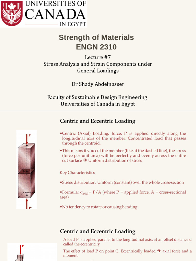 Stress Analysis in Materials Engineering | PDF | Stress (Mechanics ...