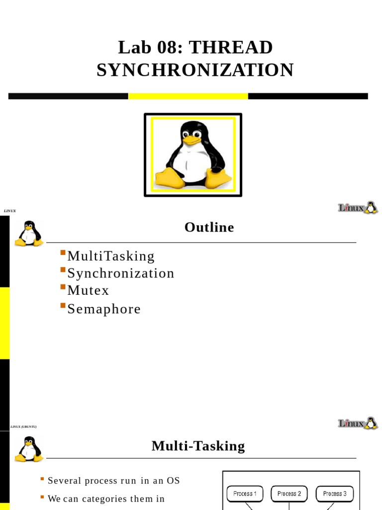 Lab 08 Synchronization | PDF | Process (Computing) | Software Development
