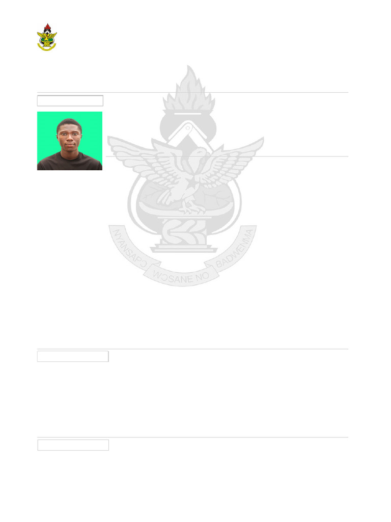Knust Online Admissions-Applicant Id - 21969881 | PDF | Ghana