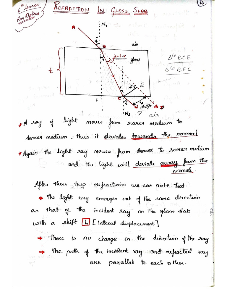 Physics 6th Lesson Notes | PDF