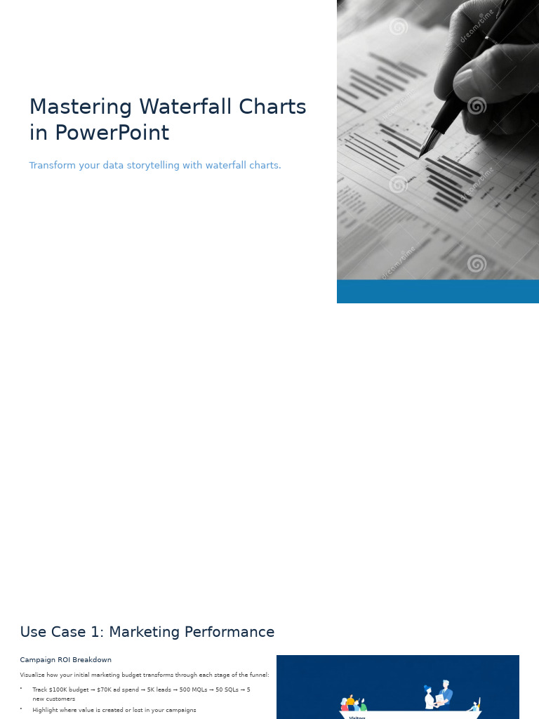 Create Waterfall Charts in PowerPoint | PDF | Microsoft Excel | Budget