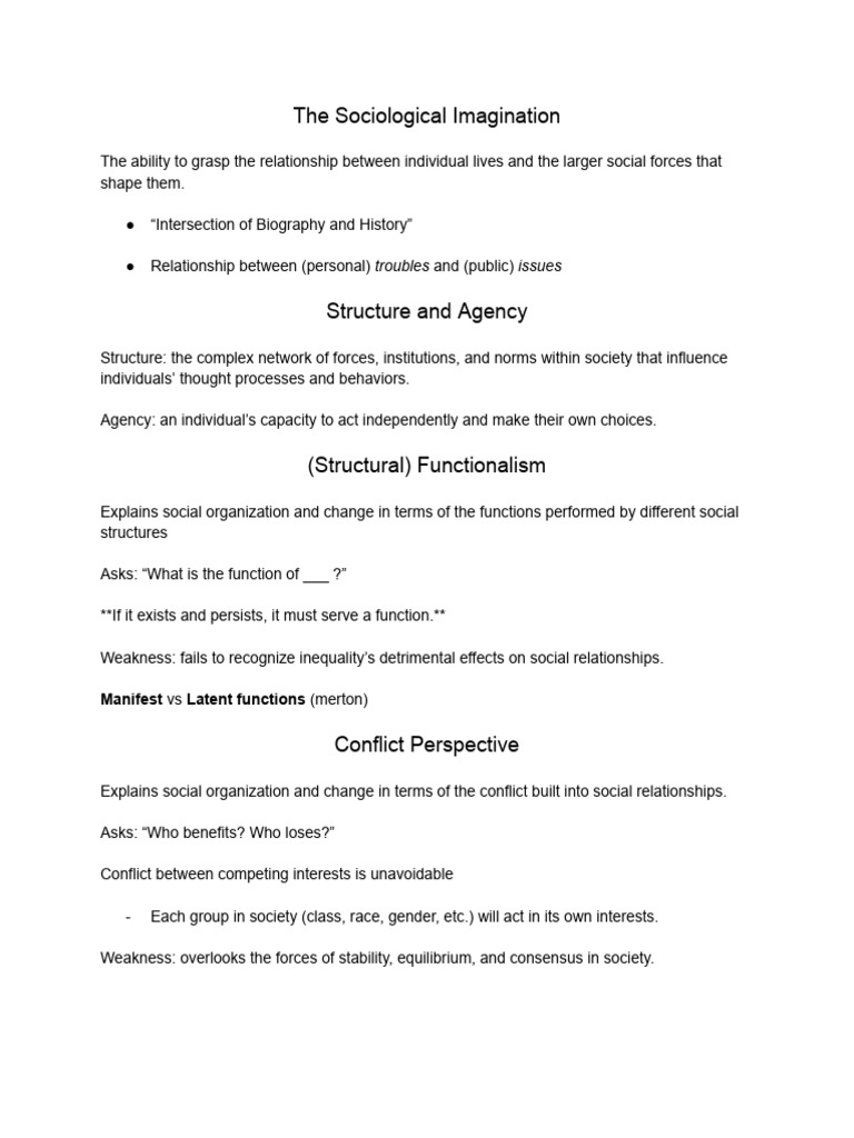Intro To Sociology Notes | PDF | Deviance (Sociology) | Socialization