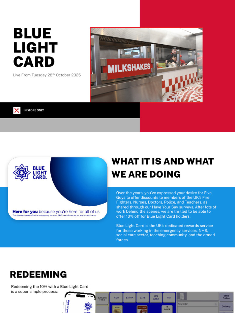 Blue Light Card Process | PDF