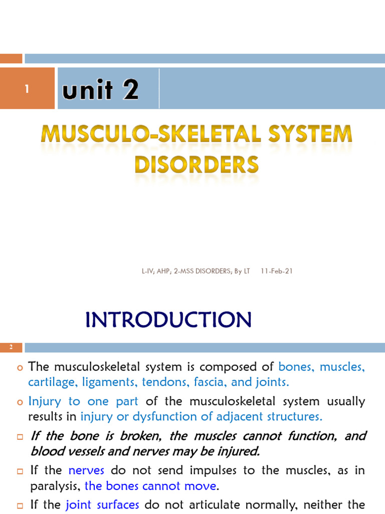MSN-2 Musculoskeletal System Ds-1 | PDF | Joint | Rheumatoid Arthritis