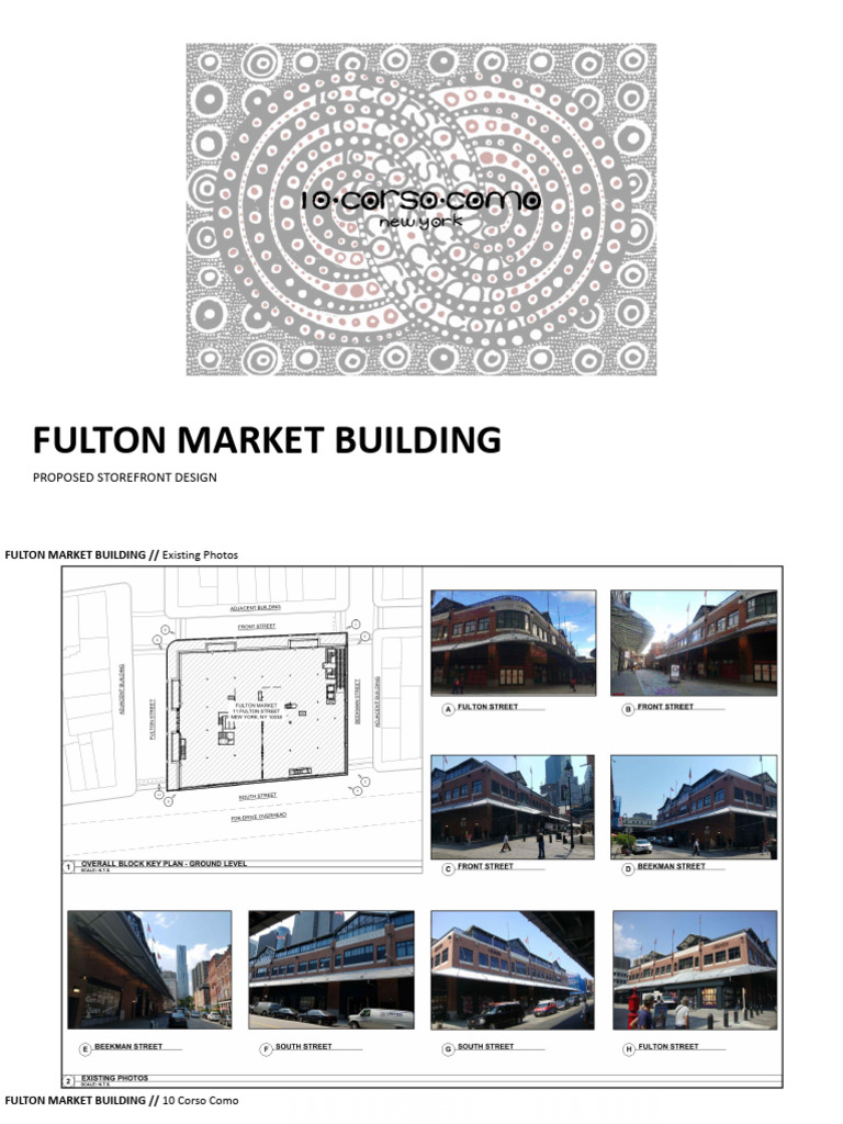 Fulton Market Building Storefront Design | PDF