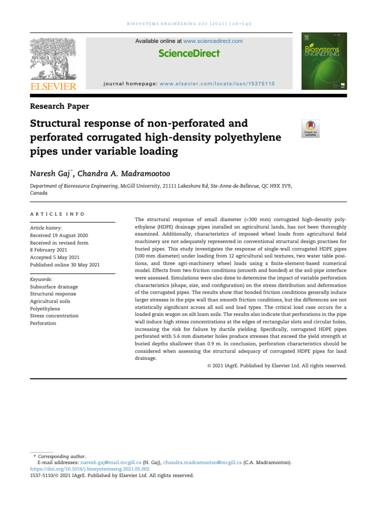 Structural Response of Non-Perforated and Perforated Corrugated High ...