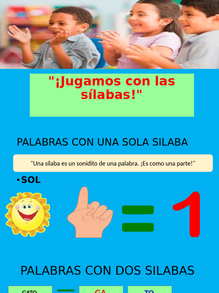 Jugamos Con Las Sílabas! | PDF