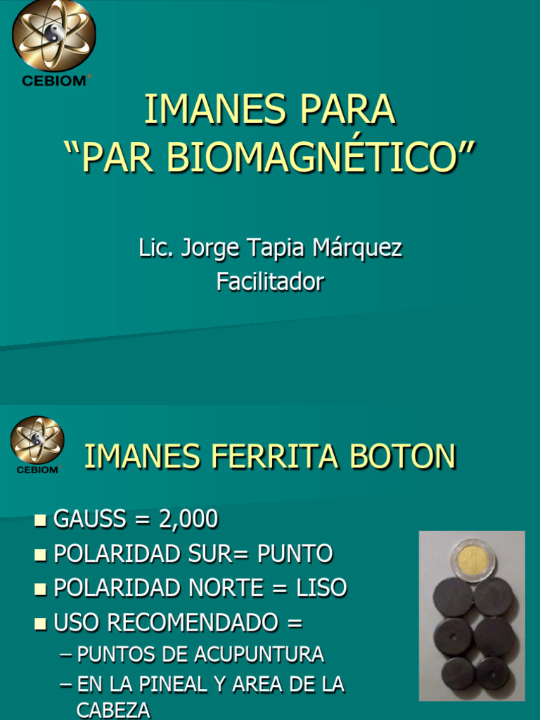 Imanes para Par Biomagnético: Usos y Tipos | PDF | Electromagnetismo ...