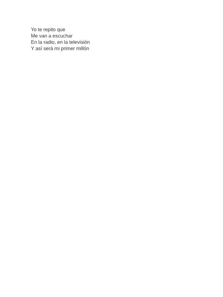 Yo Te Repito Que | PDF