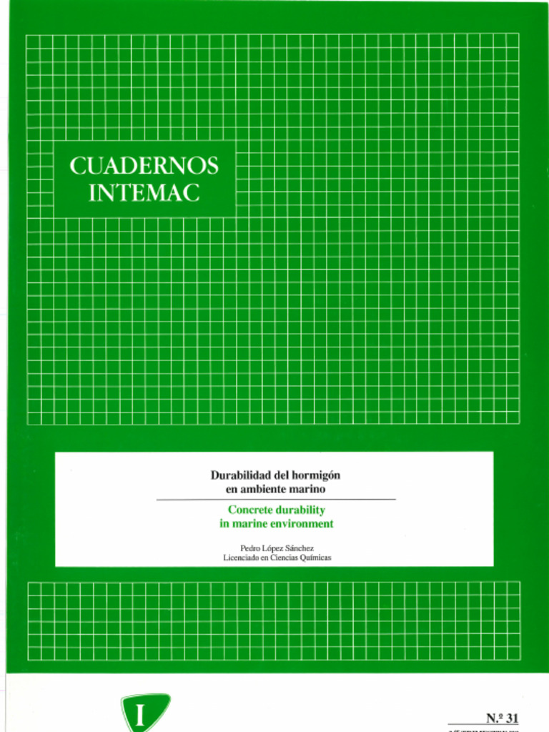 LIBRO - Intemac - C31 - Durabilidad Hormigón Ambiente Marino | PDF