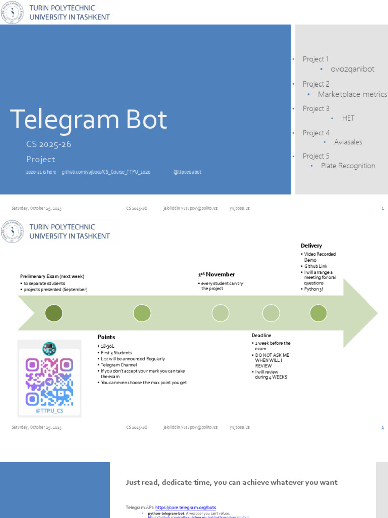 Telegram Bot Project 5 | PDF | Software | Computing